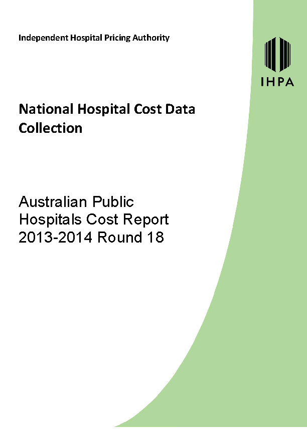 National Hospital Cost Data Collection (NHCDC) Public Sector Report ...